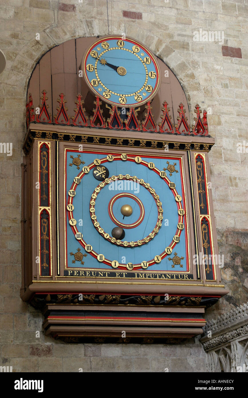 Exeter cathedral clock hi-res stock photography and images - Alamy