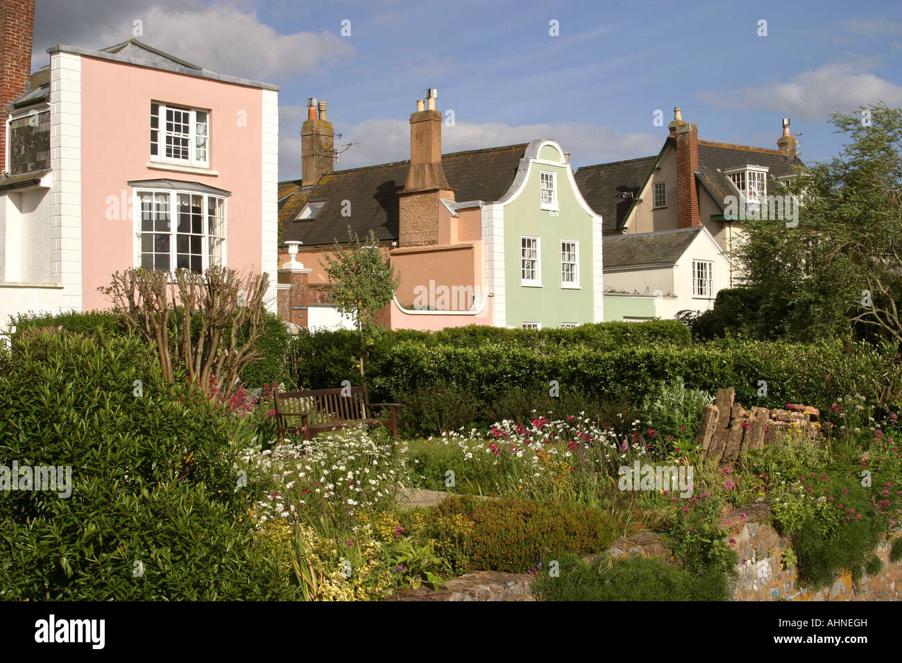 UK Devon Topsham Strand Museum and garden Stock Photo - Alamy