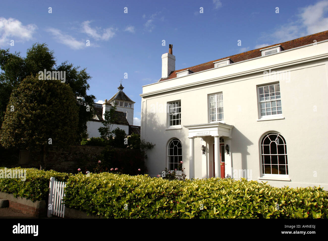 UK Devon Topsham Strand End house Stock Photo - Alamy