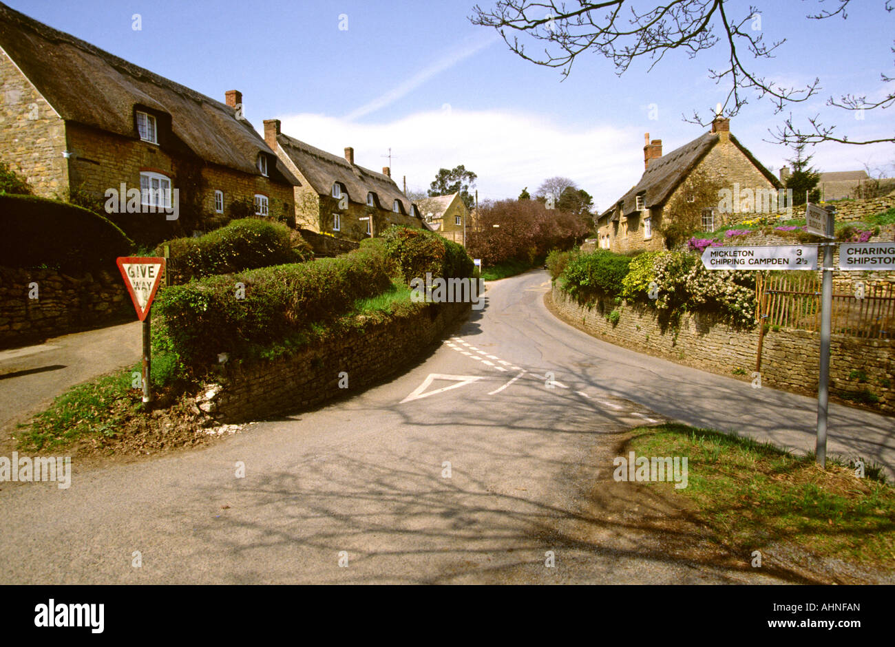 UK Gloucestershire Ebrington village near Chipping Campden Stock Photo ...