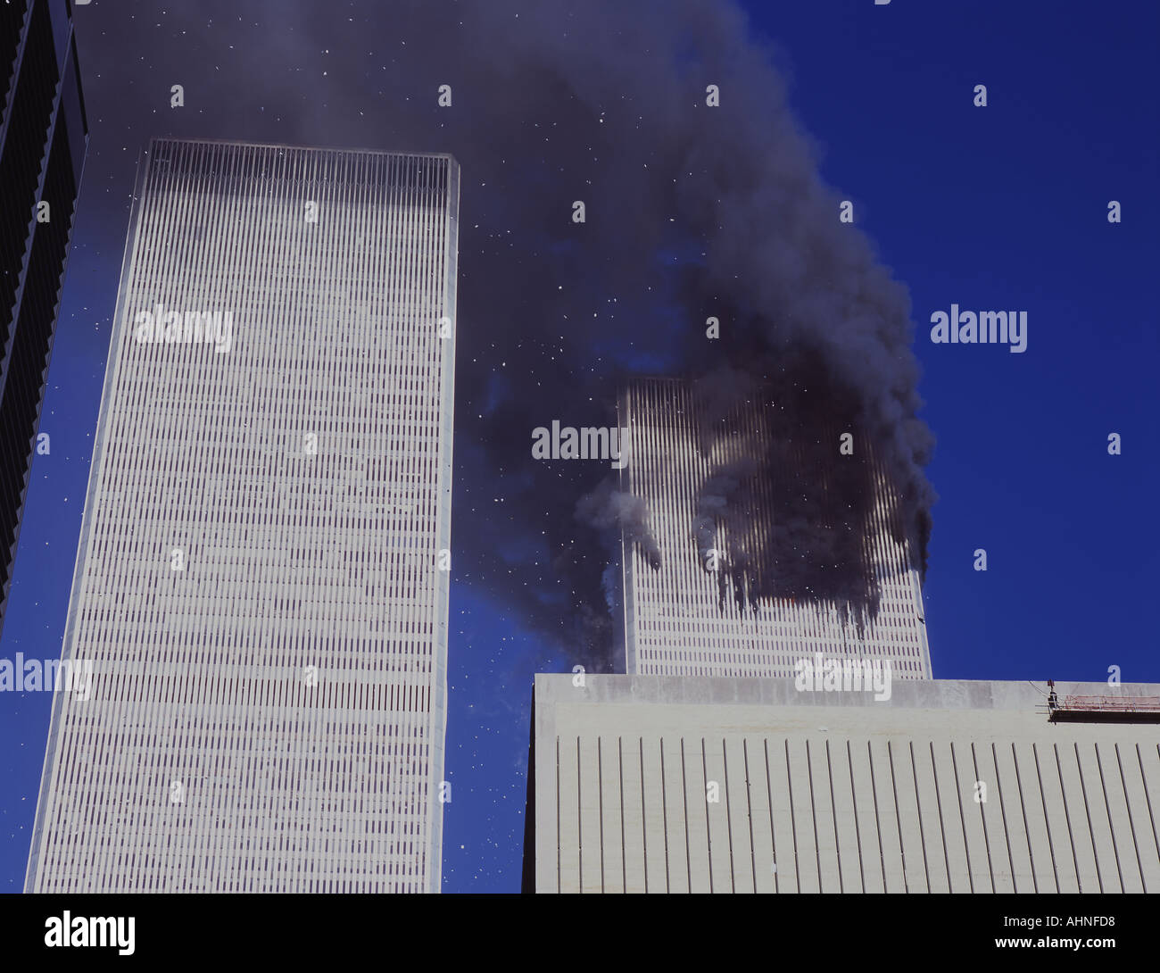 Plane hitting wtc towers hi-res stock photography and images - Alamy