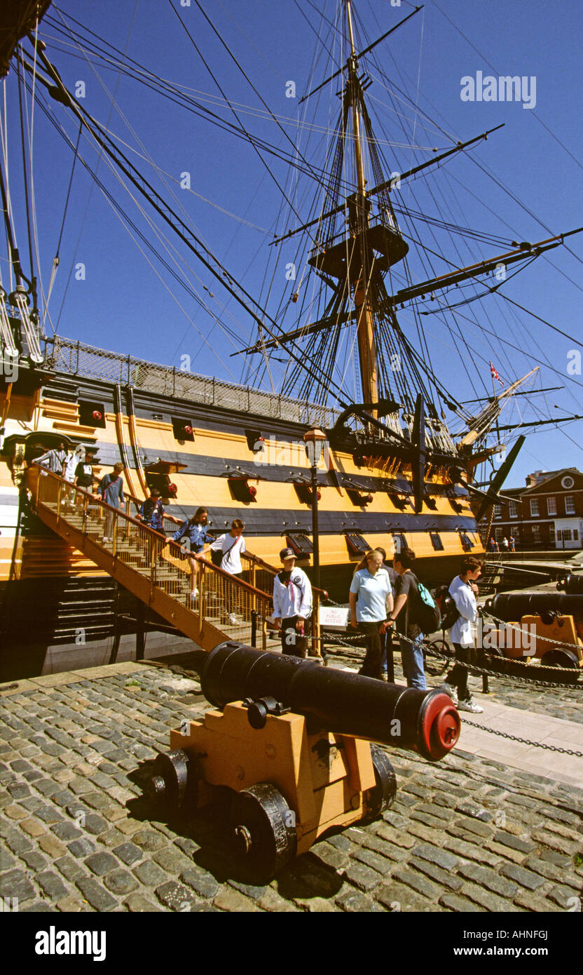 UK Hampshire Portsmouth HMS Victory Nelsons flagship Battle of ...