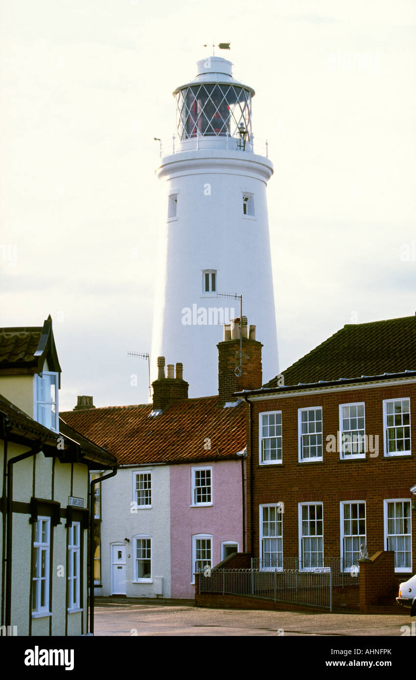 UK Suffolk Southwold Lighthouse over rooftops Stock Photo - Alamy