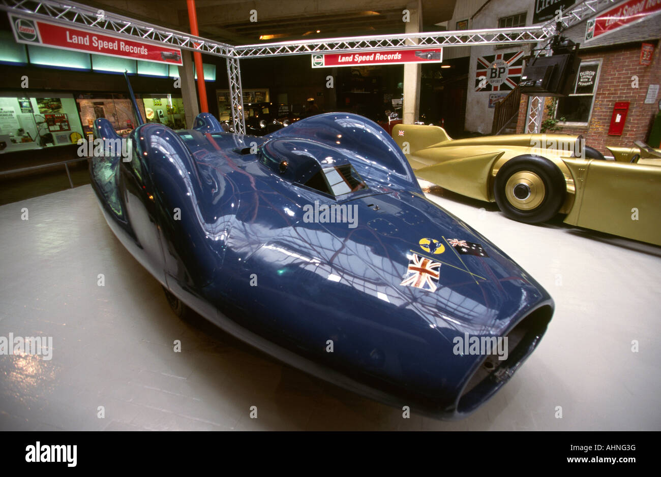 National motor museum bluebird hi-res stock photography and images - Alamy