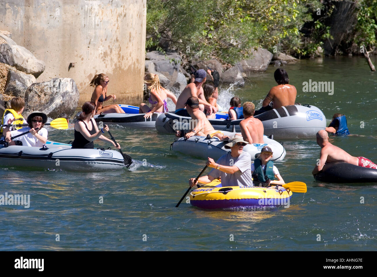 Boise river raft and tube hi-res stock photography and images - Alamy