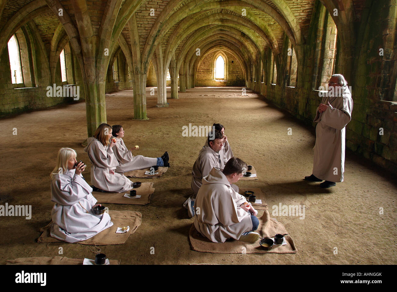 UK Yorkshire Ripon Fountains Abbey its A Monks Life in Lay Brothers ...