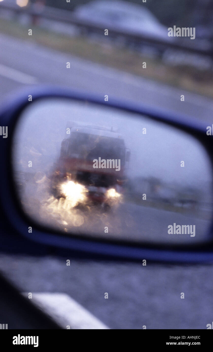 Lorry reflected in vehicle wingmirror hi-res stock photography and ...