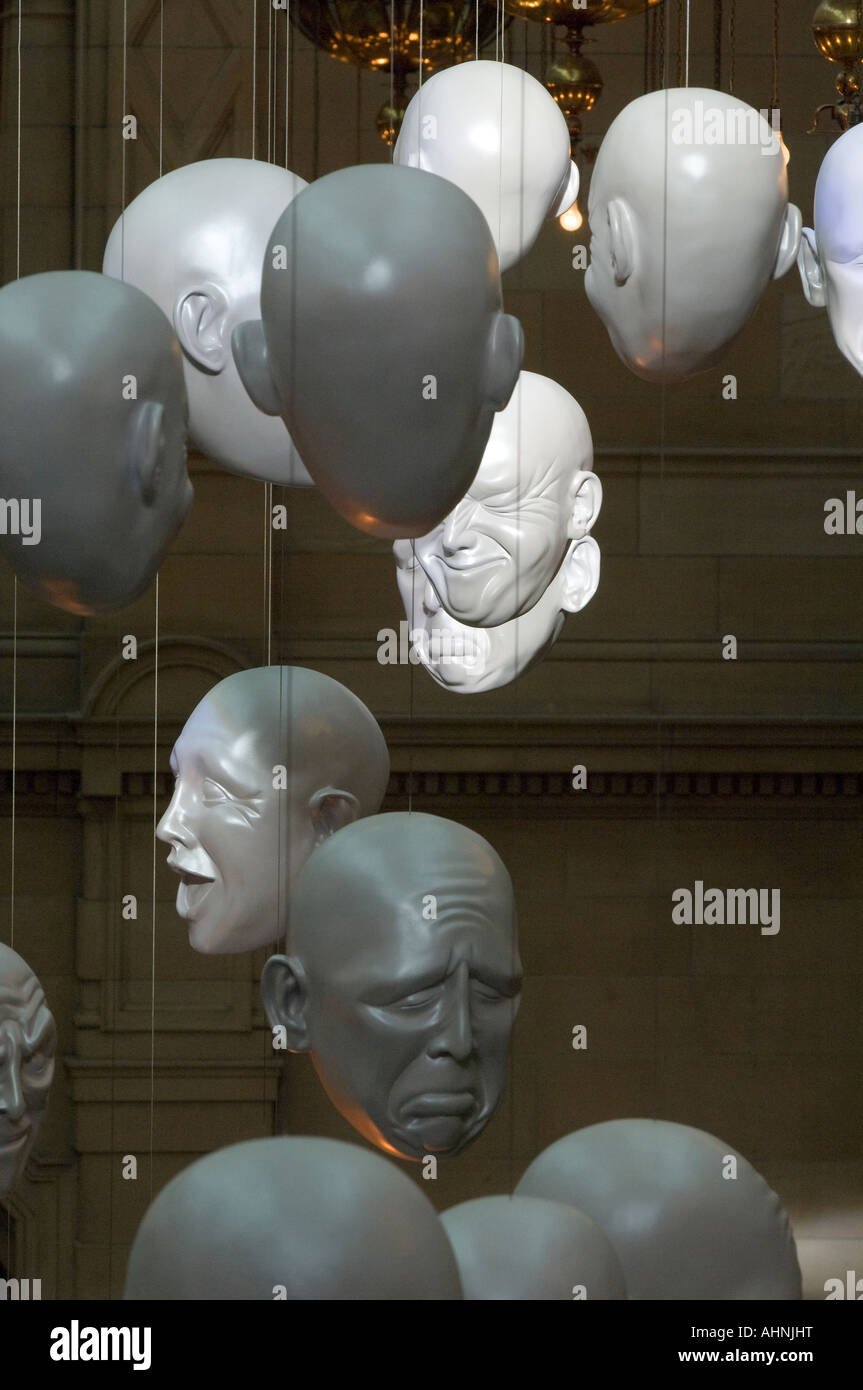 Floating Heads, Kelvingrove Art Gallery, Glasgow Stock Photo - Alamy