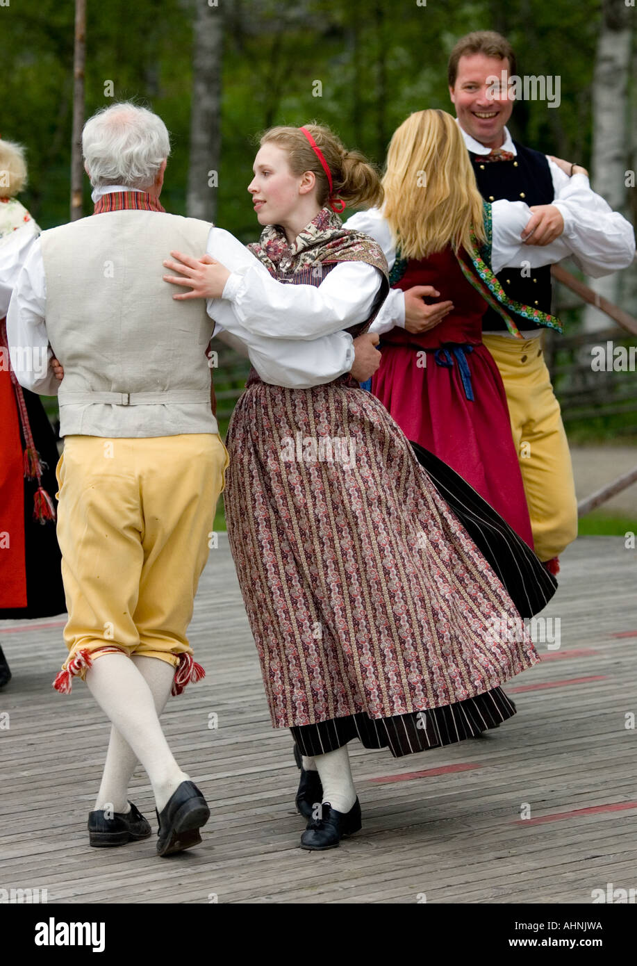 Swedish dancing midsummer hi-res stock photography and images - Alamy