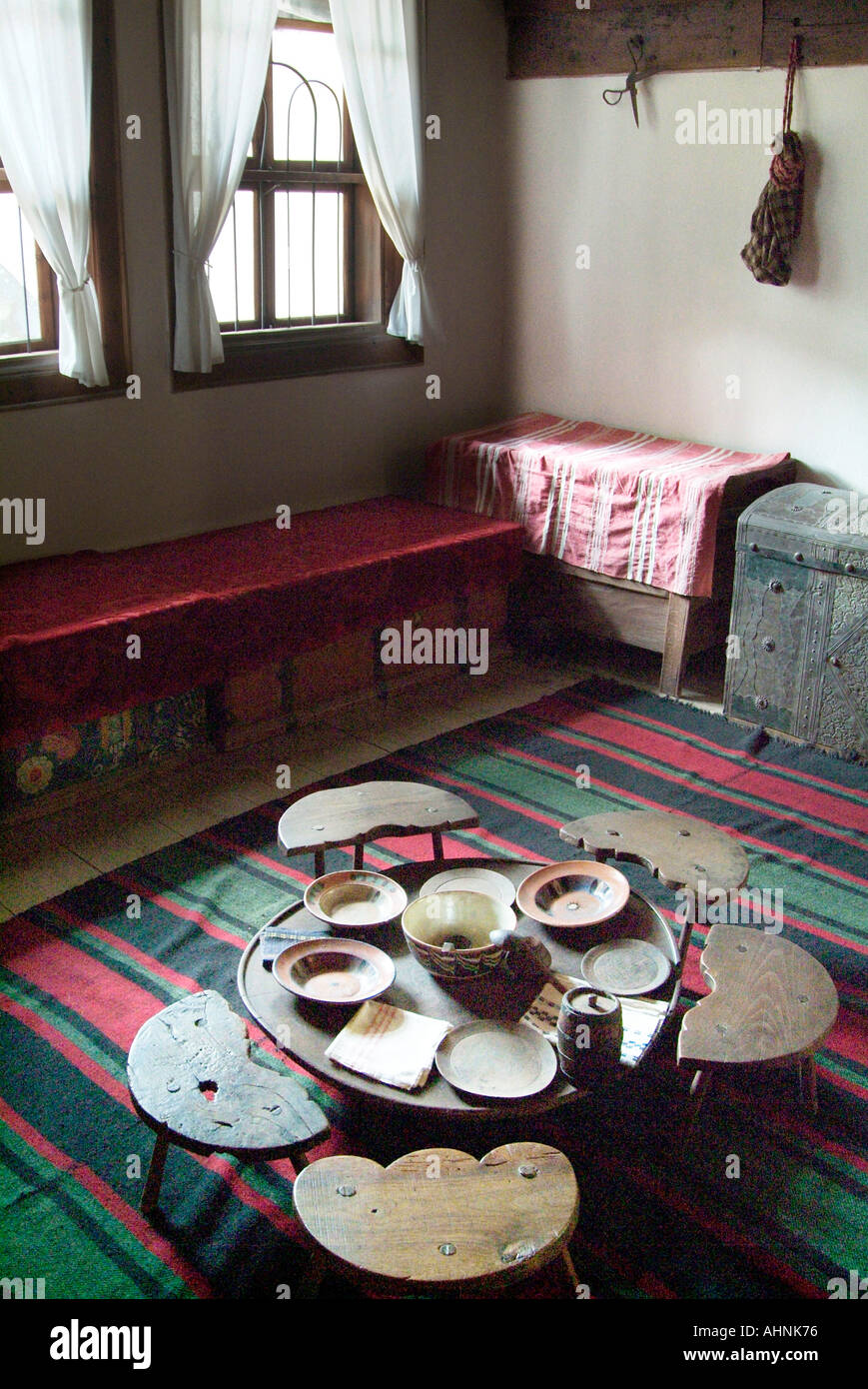 Typical interior old Village town house Bulgaria Peoples Republic ...