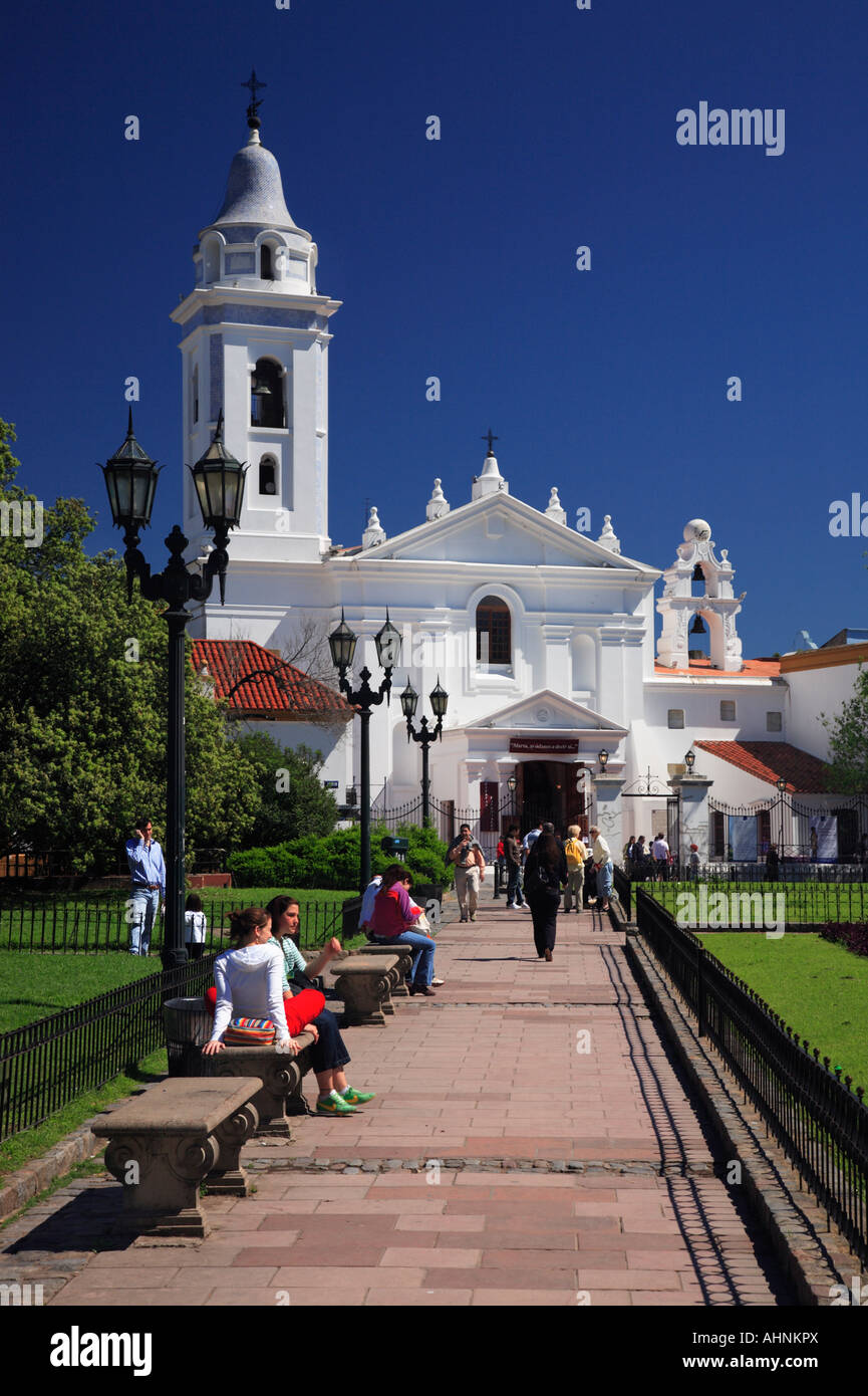 Far view of “Iglesia Nuestra Señora del Pilar”, “del Pilar church ...