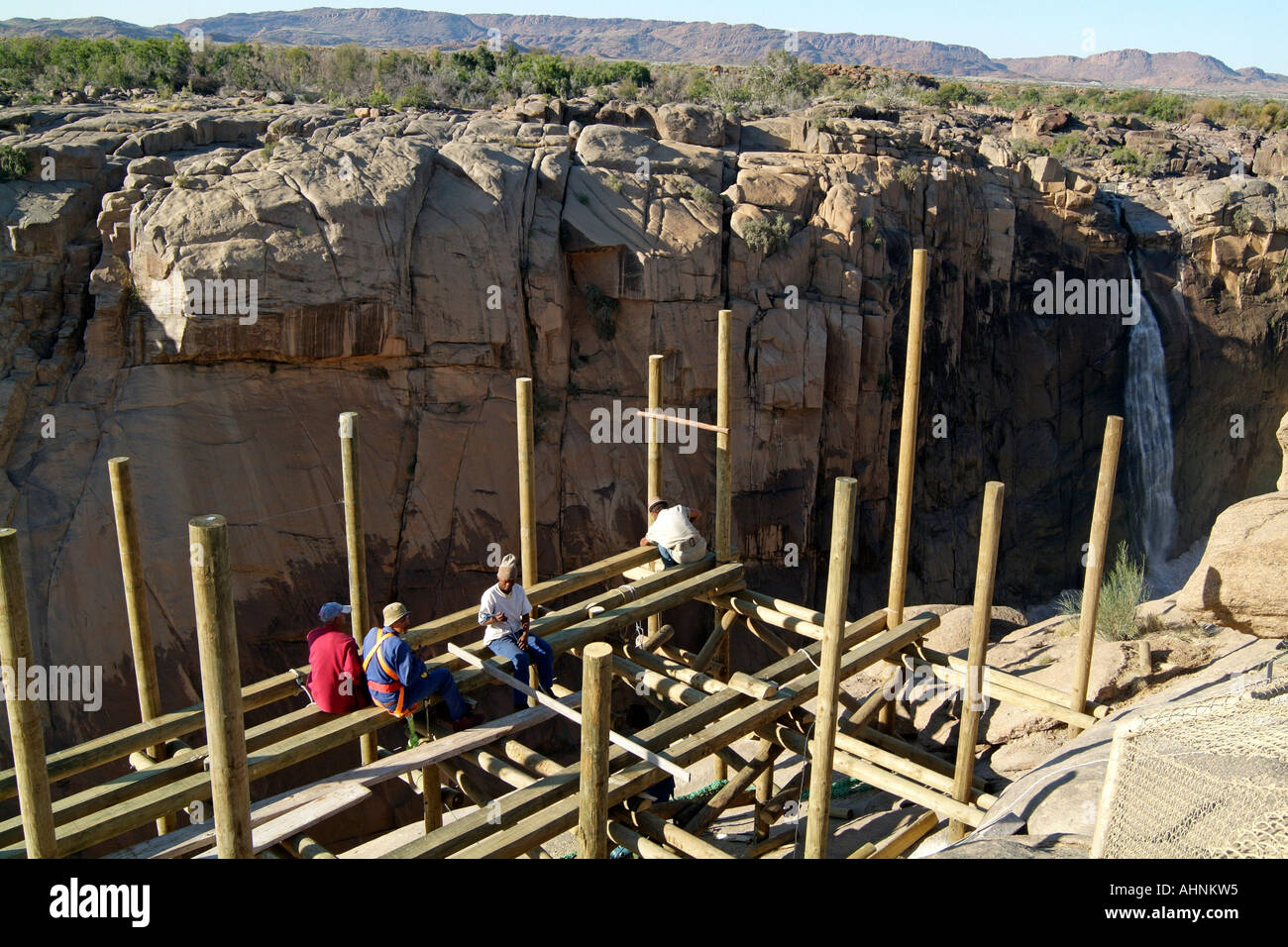 Augrabies Falls in the northern Cape South Africa RSA construction ...