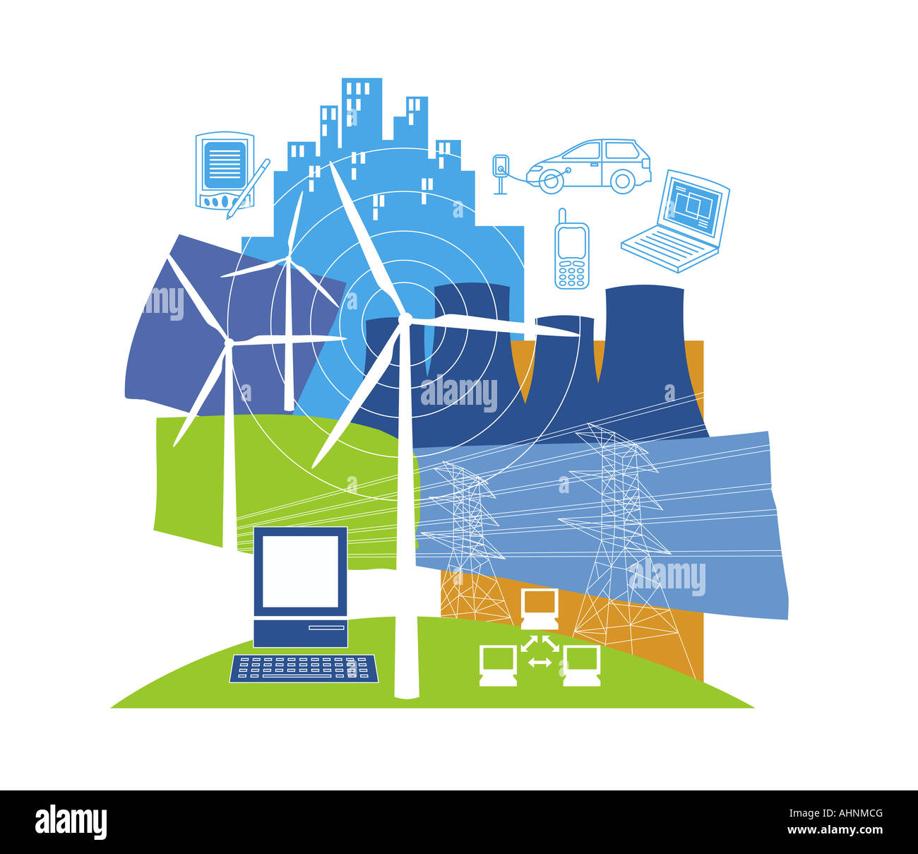 Power Turbine Blade Generator Electric Cut Out Stock Images & Pictures ...