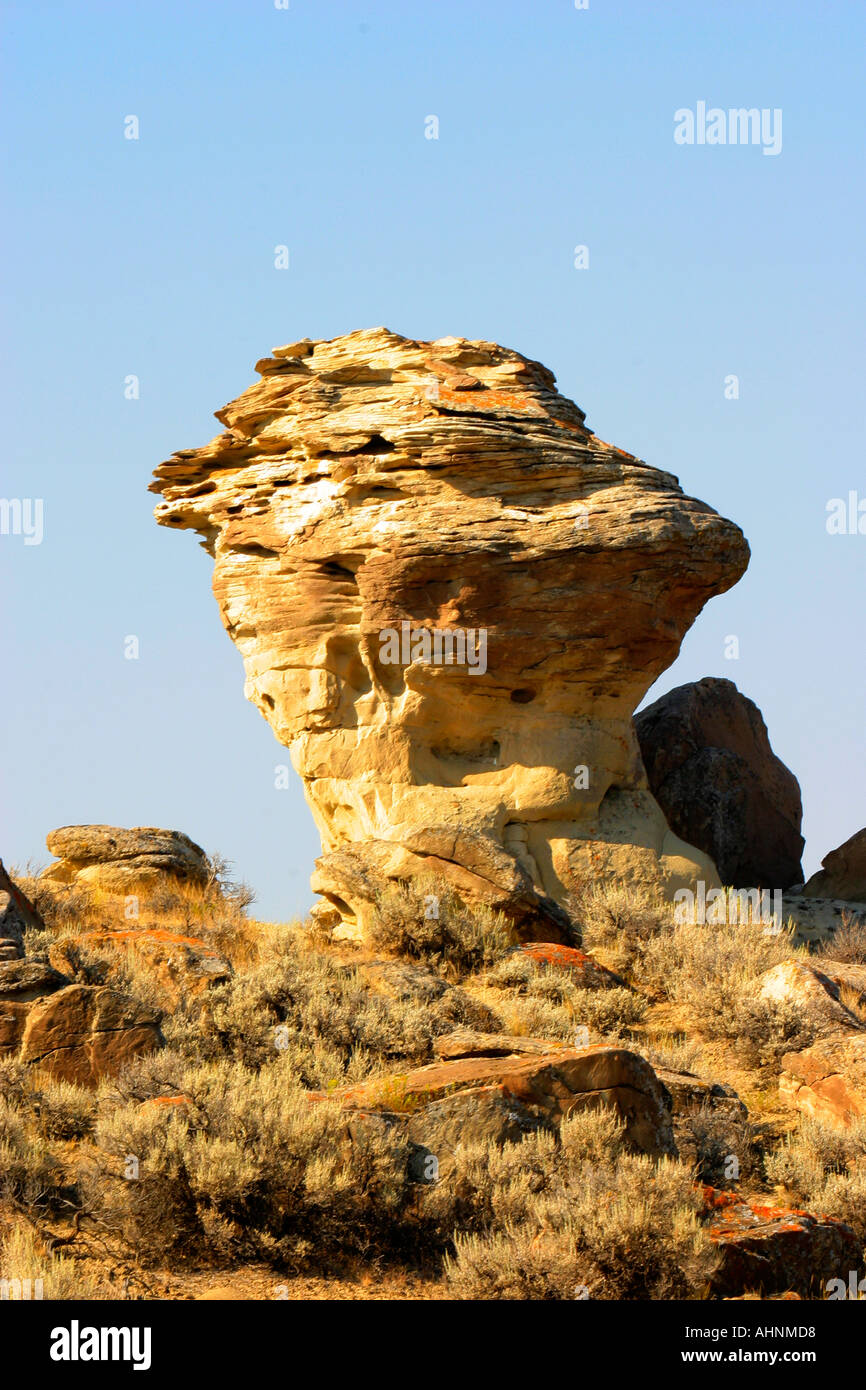 Goblin rock formation in the Bighorn Basin of Wyoming Stock Photo - Alamy