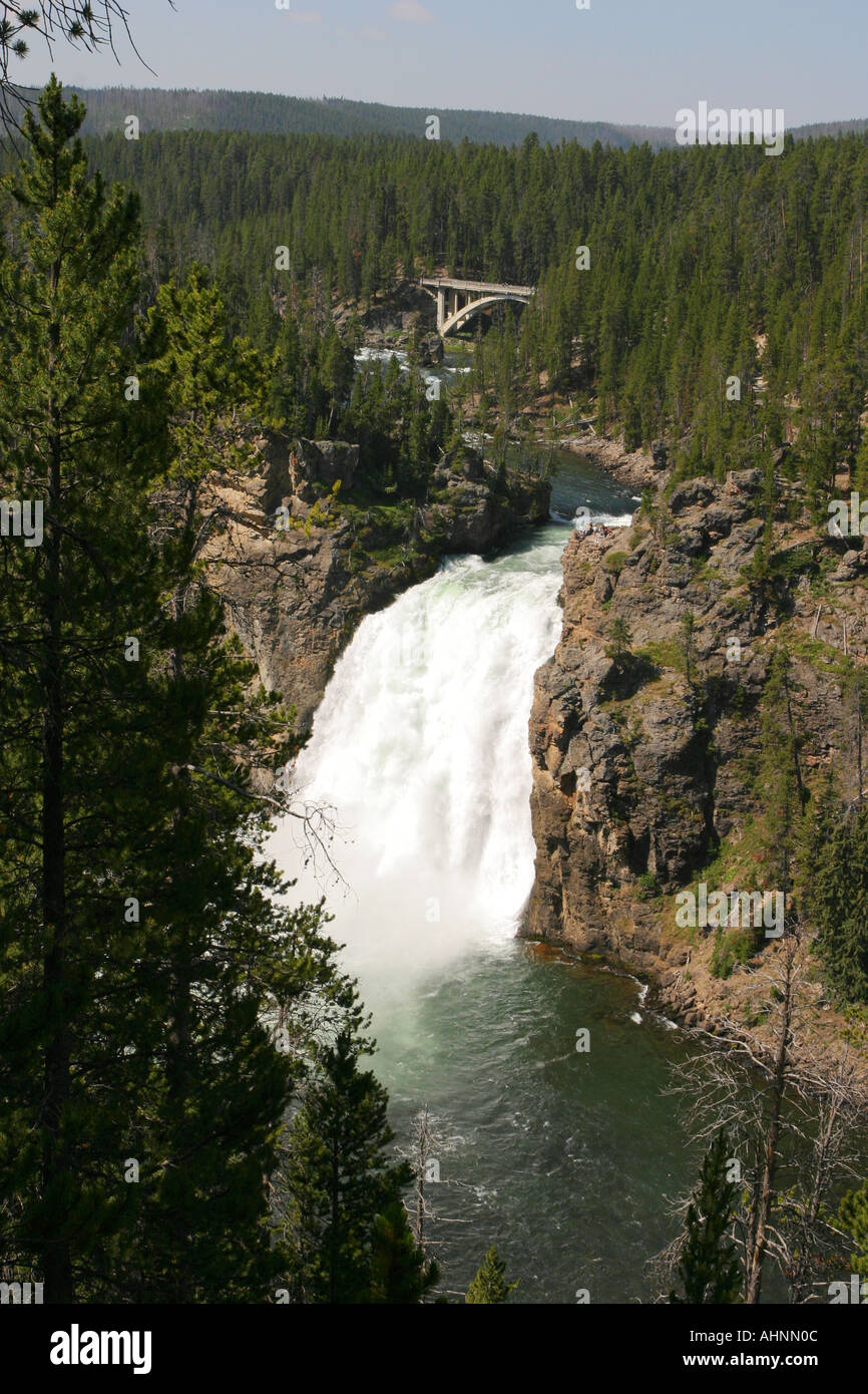 Yellowstone upper falls hi-res stock photography and images - Alamy