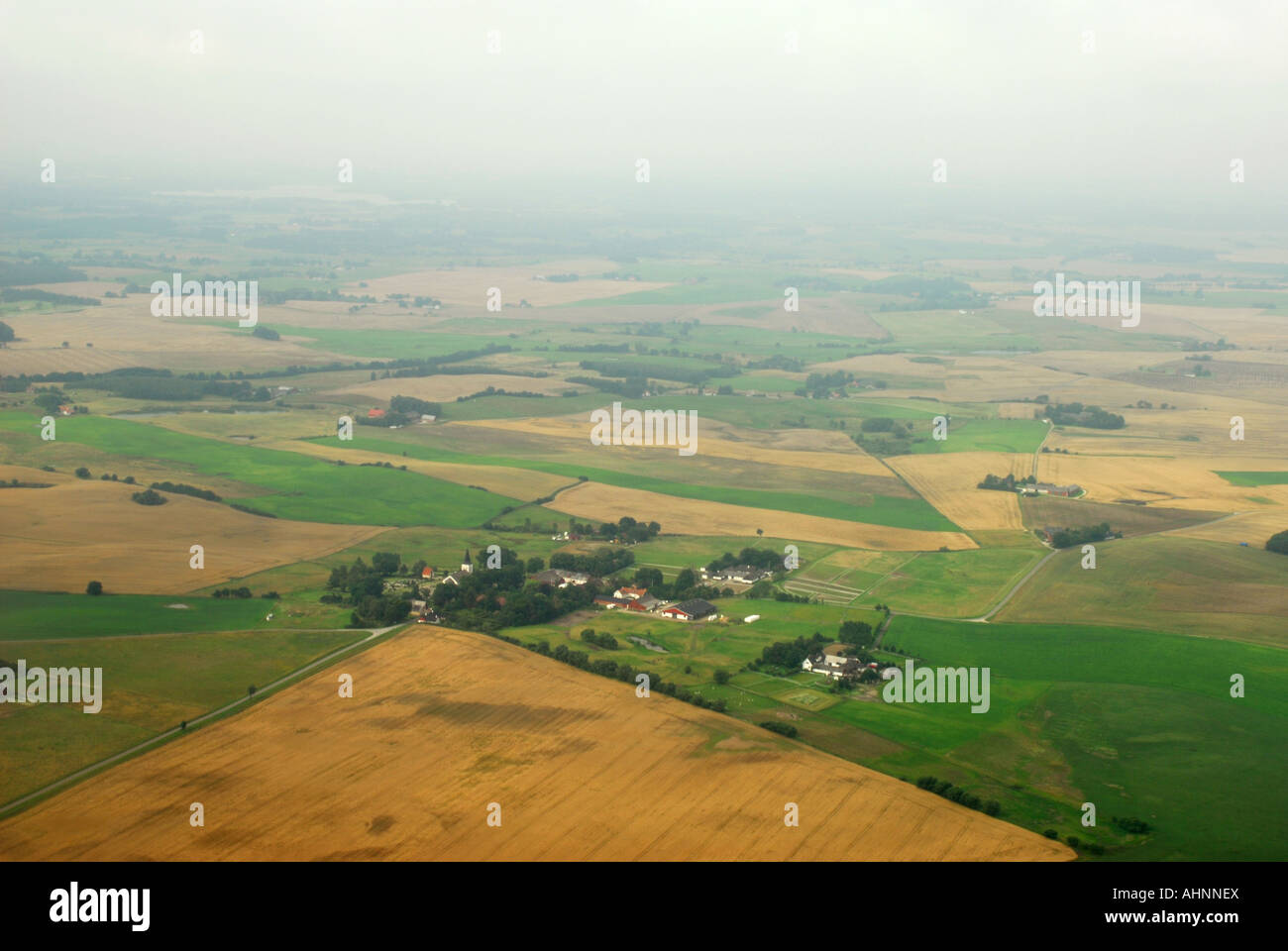aerial view of the Skane region of southern Sweden Stock Photo - Alamy
