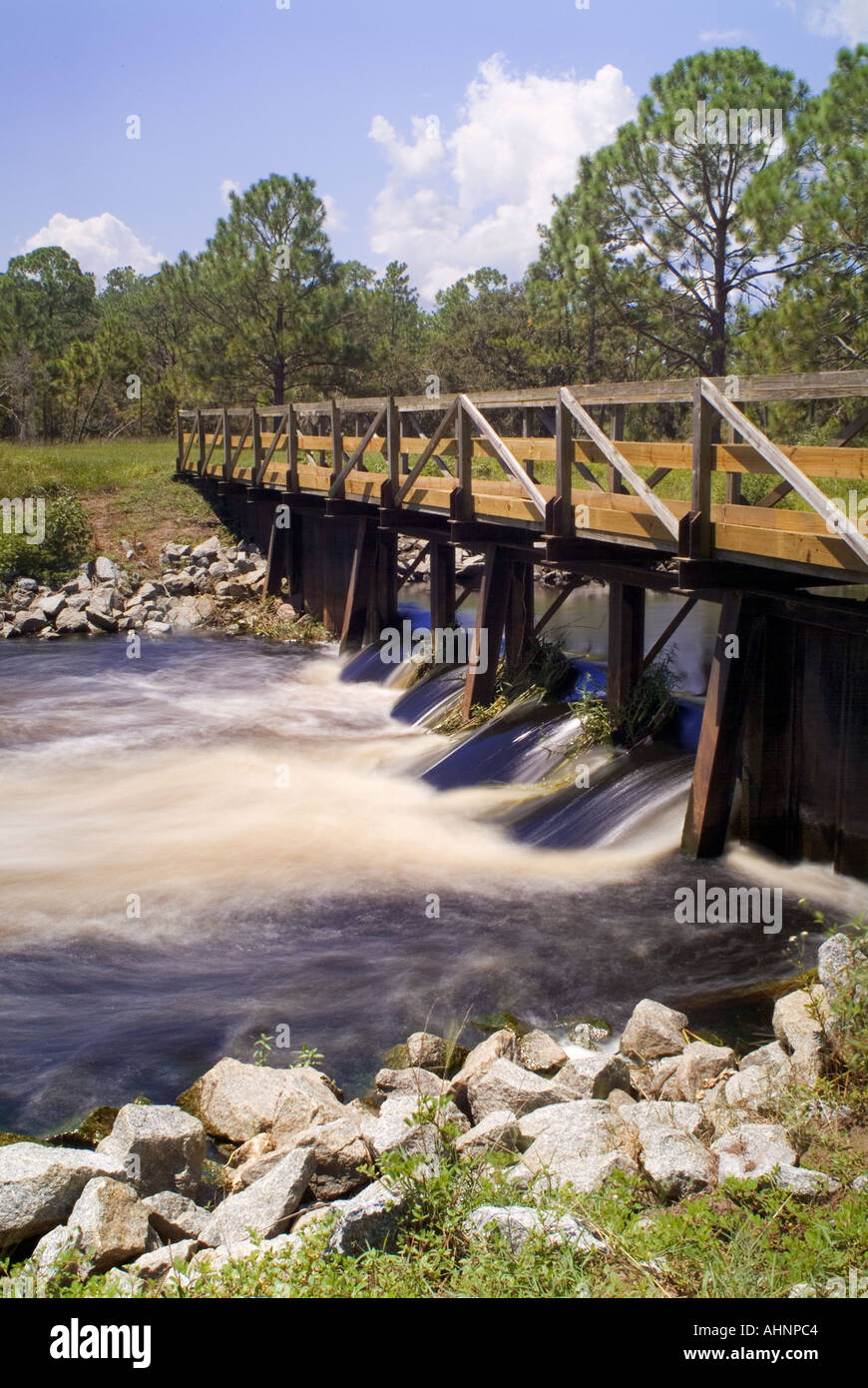 Florida Lake Kissimmee State Park Rosalie Drain waterway between Lake ...