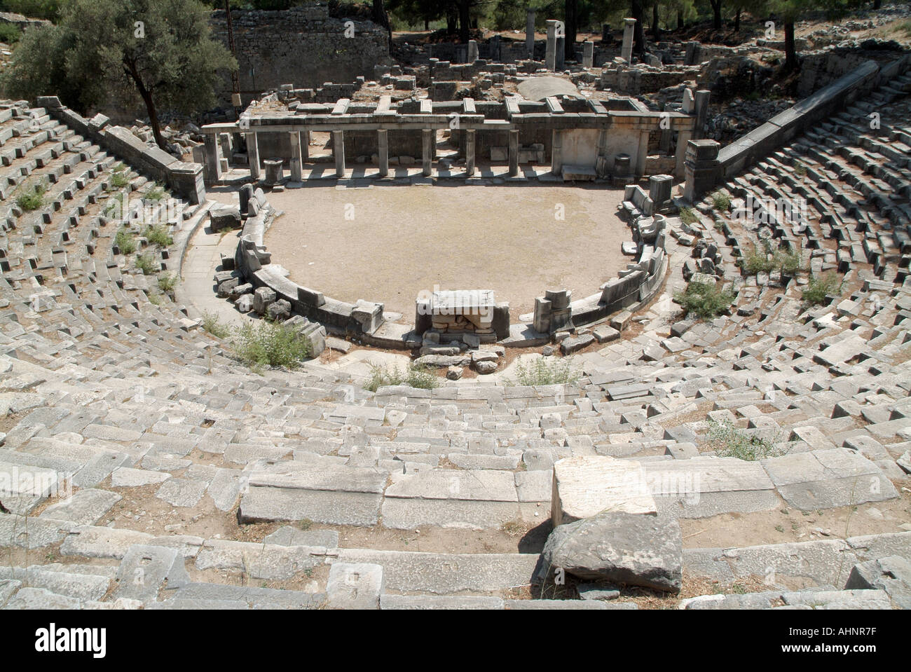 Amphitheatre Ancient greek Priene Turkey Stock Photo - Alamy