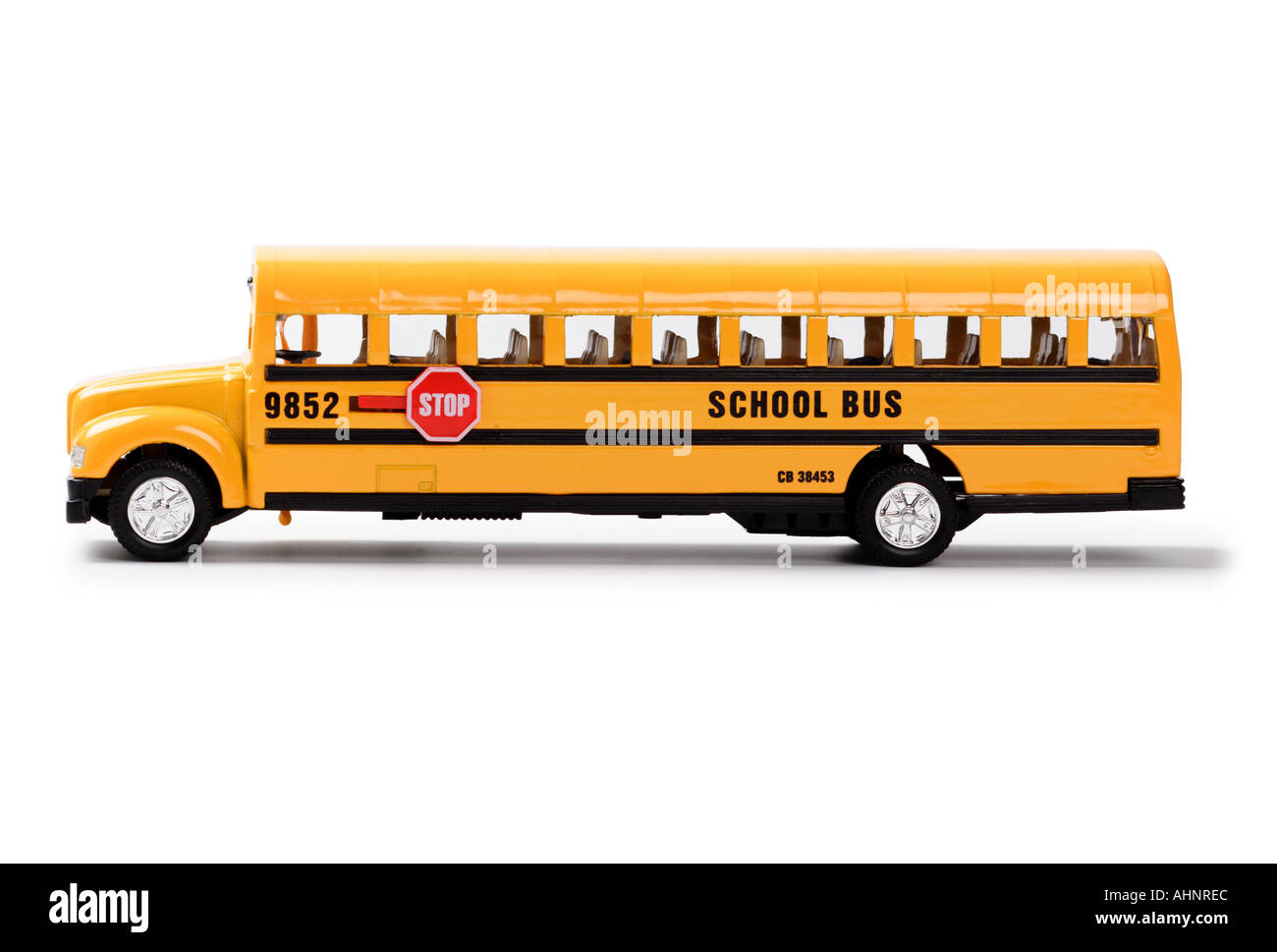 Toy School Bus Stock Photo - Alamy
