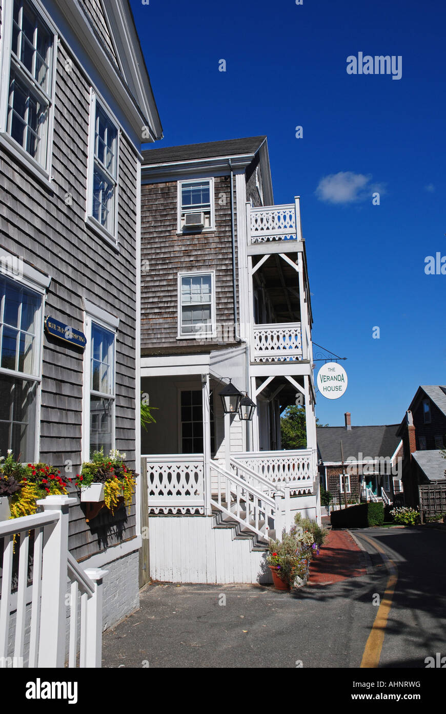 Nantucket street scene hi-res stock photography and images - Alamy