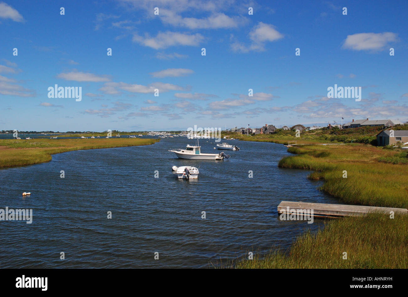 Saltwater marshes Nantucket Island Massachusetts United States Stock ...