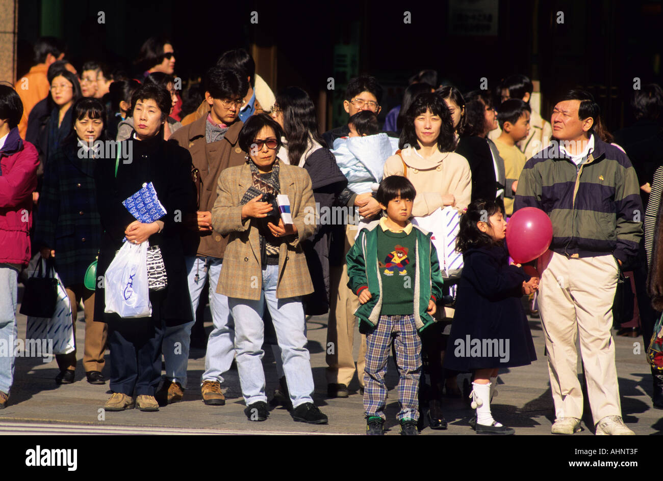 Sunday shoppers on Ginza street in Tokyo Japan Stock Photo - Alamy