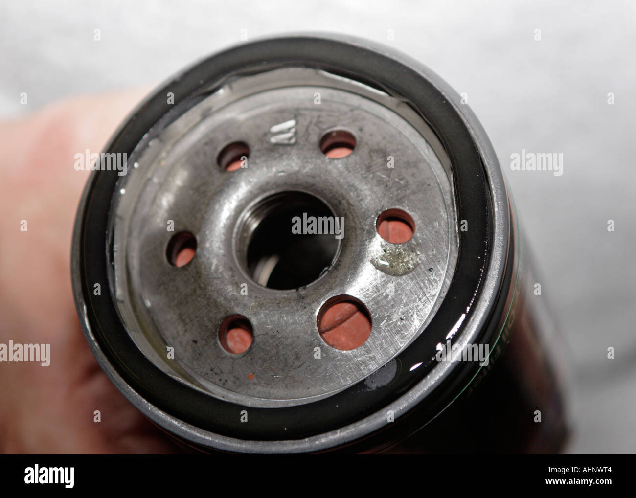 Top view of new Oil FIlter Stock Photo - Alamy