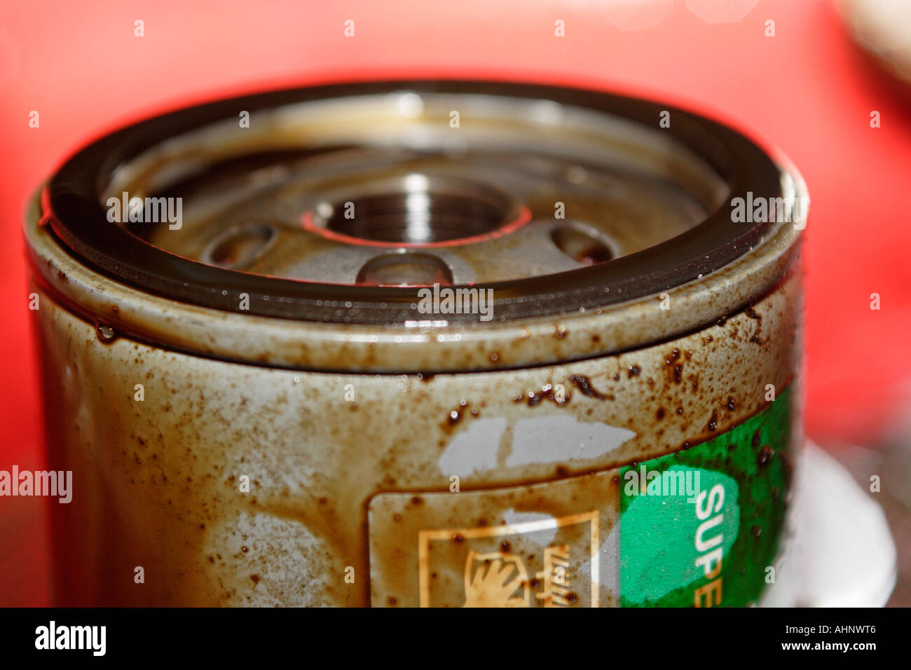 Used Dirty Oil FIlter Stock Photo - Alamy