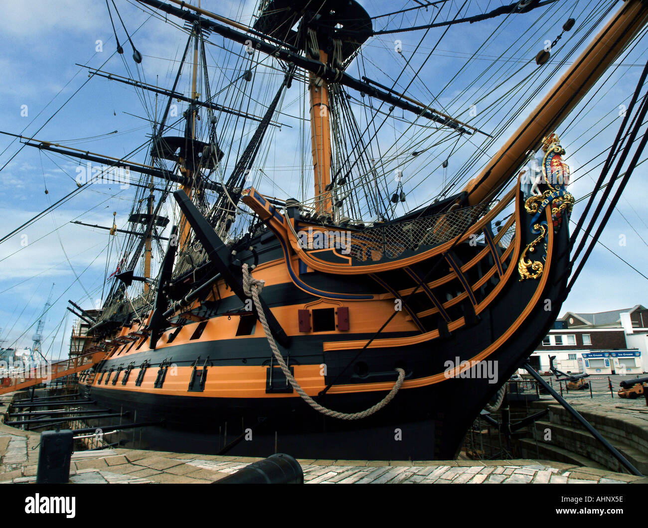 HMS Victory Nelson’s flagship at Trafalgar 1805 Stock Photo - Alamy