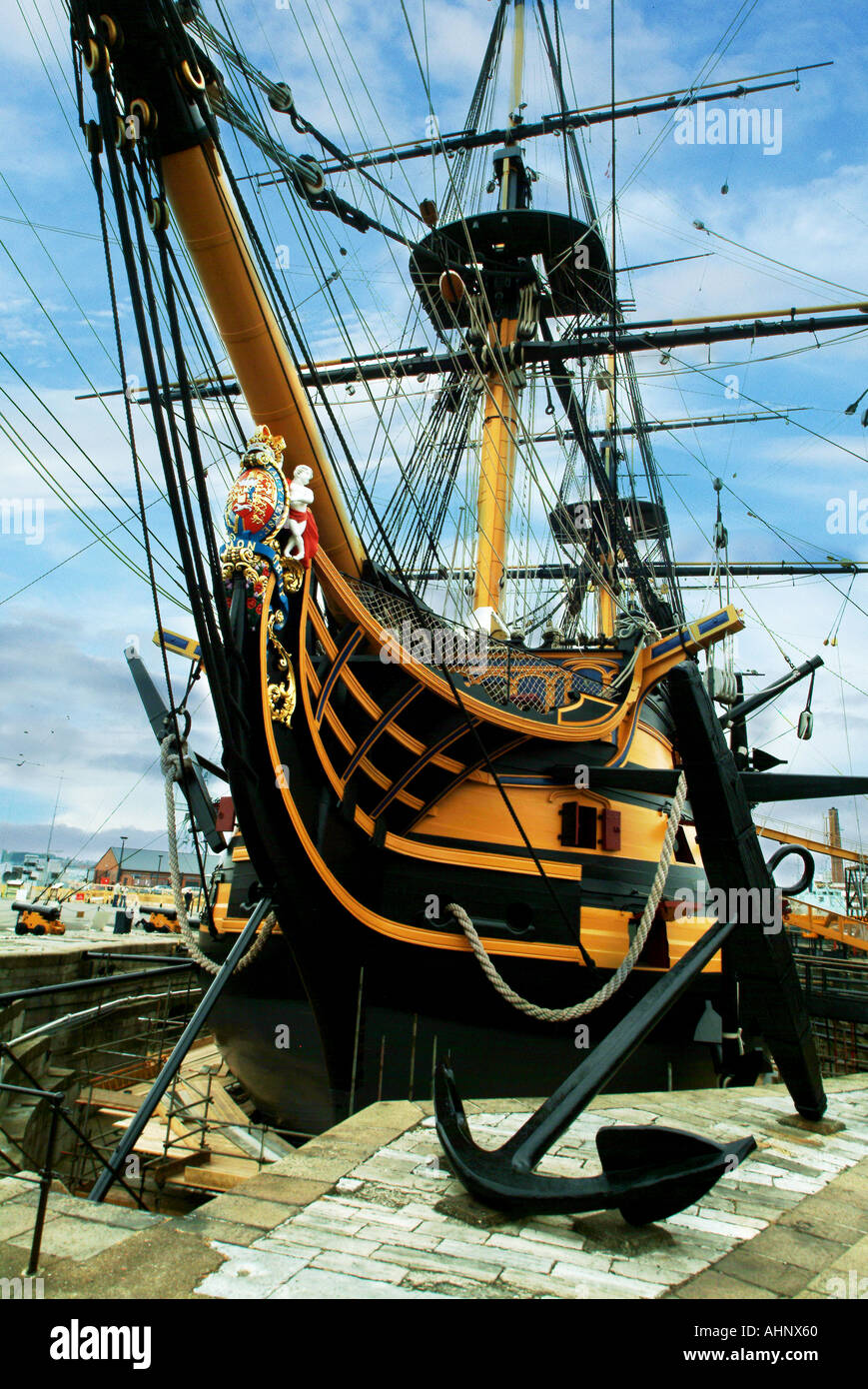 HMS Victory Nelson’s flagship at Trafalgar 1805 Stock Photo - Alamy