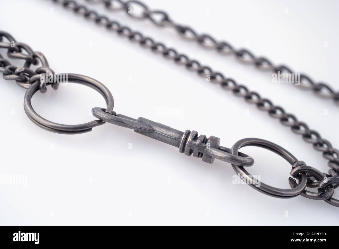 Carabiner with long chain Stock Photo - Alamy