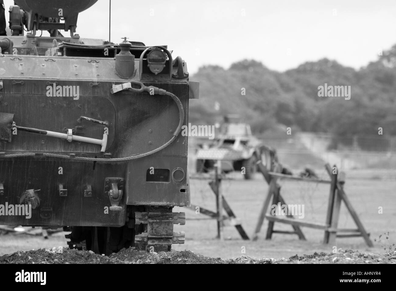 Mock Battle Bovington Tank Museum Dorset Stock Photo - Alamy