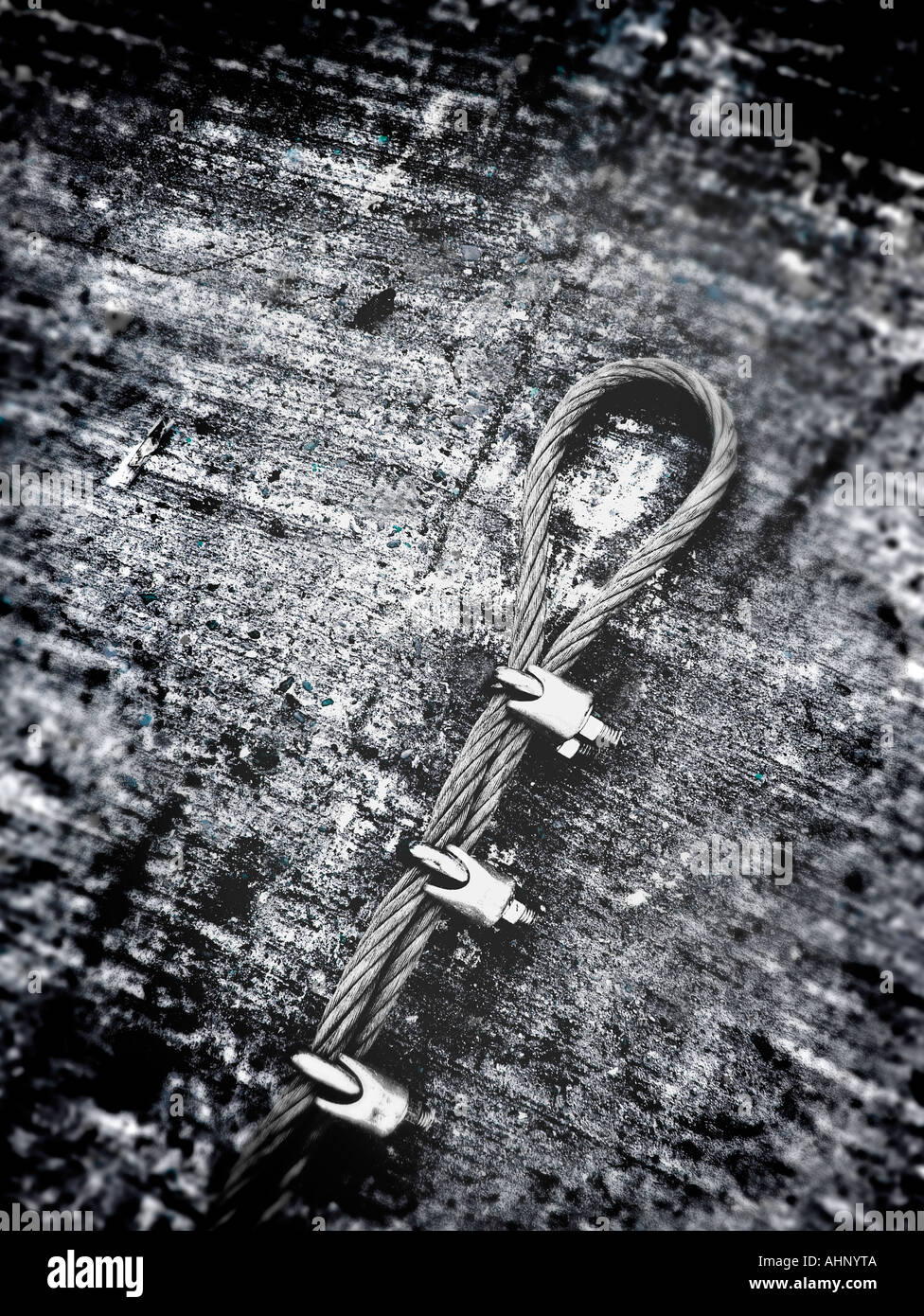 tied metal cable Stock Photo - Alamy