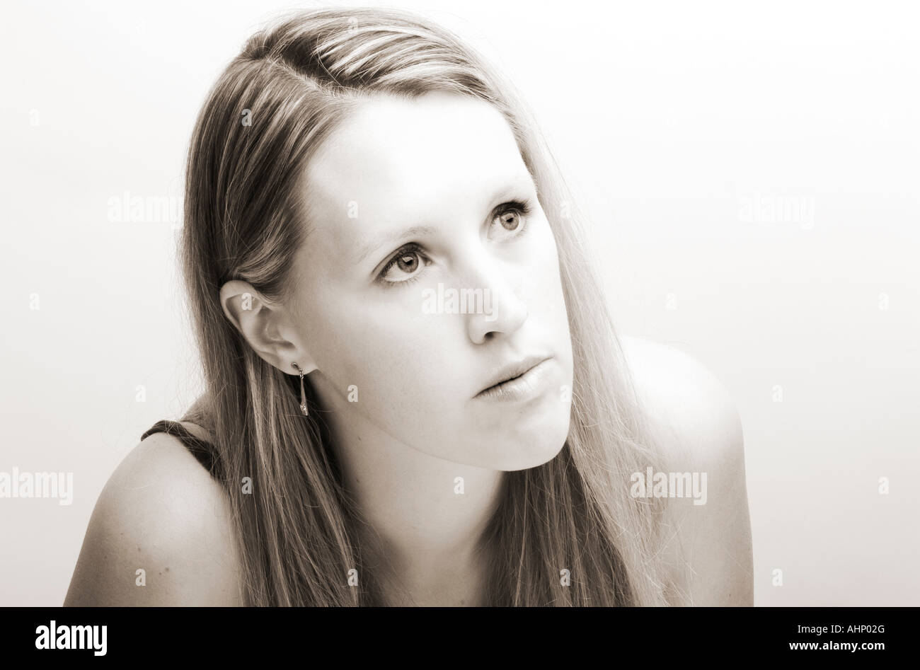 Head and shoulders studio portrait Stock Photo - Alamy