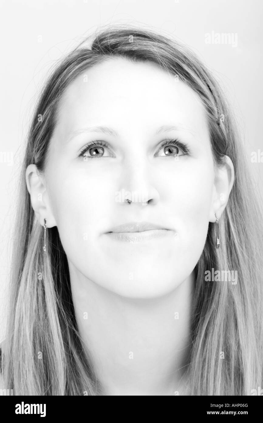 20s smiling portrait Black and White Stock Photos & Images - Alamy