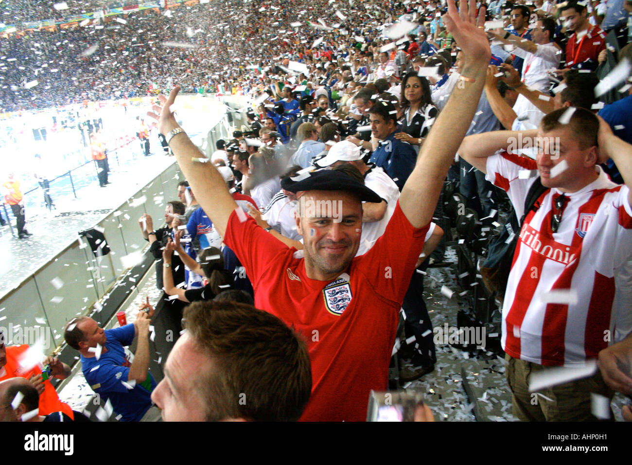 Football fan at World Cup Final 2006 Stock Photo - Alamy