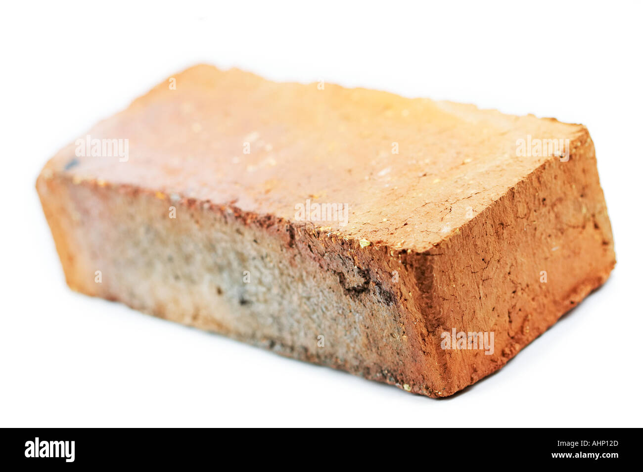 House Brick - Single item white background clipart Stock Photo - Alamy
