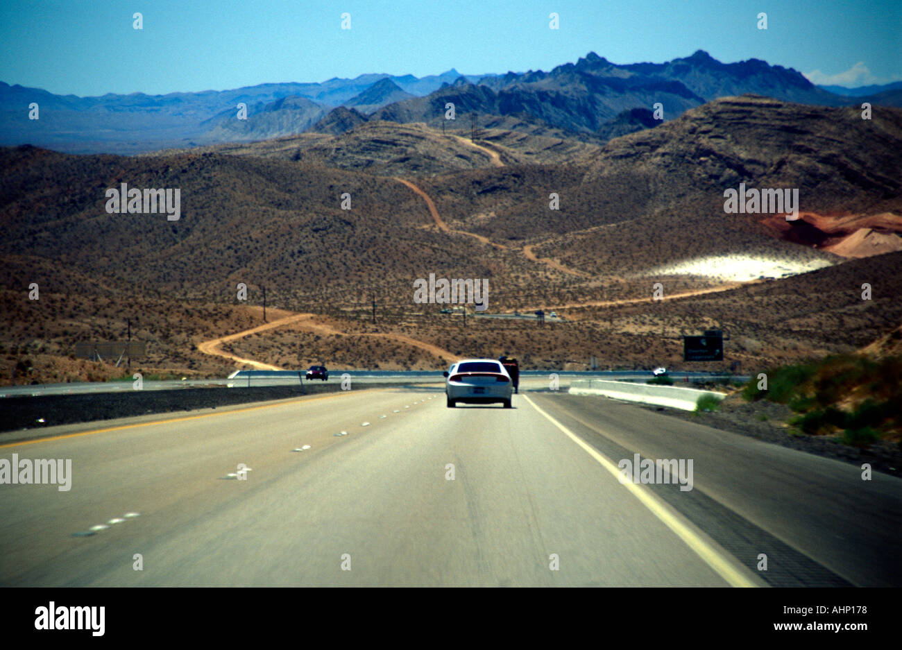Nevada motorway landscape hi-res stock photography and images - Alamy