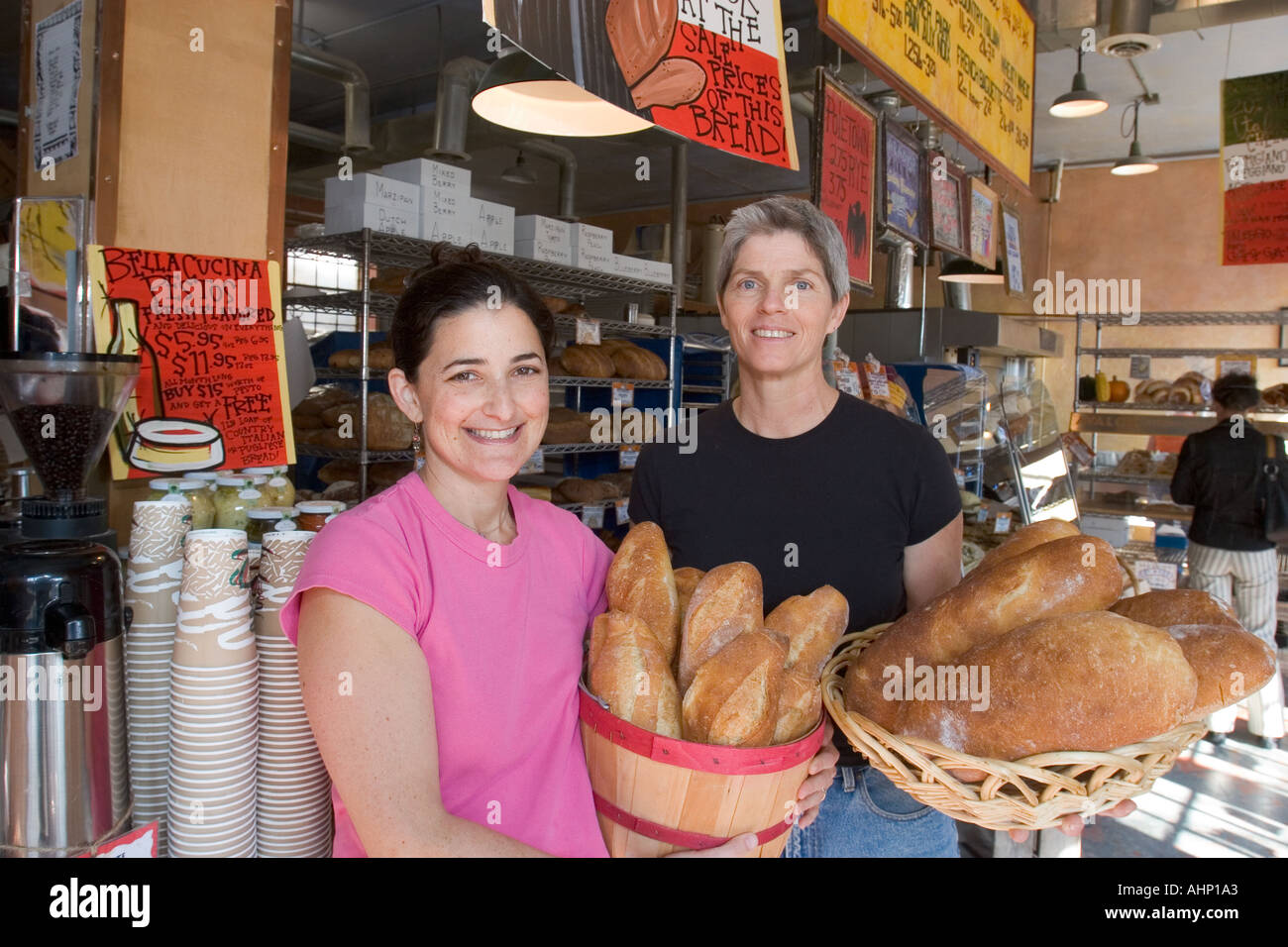 Women sell bread at their bakery in Detroit Stock Photo - Alamy
