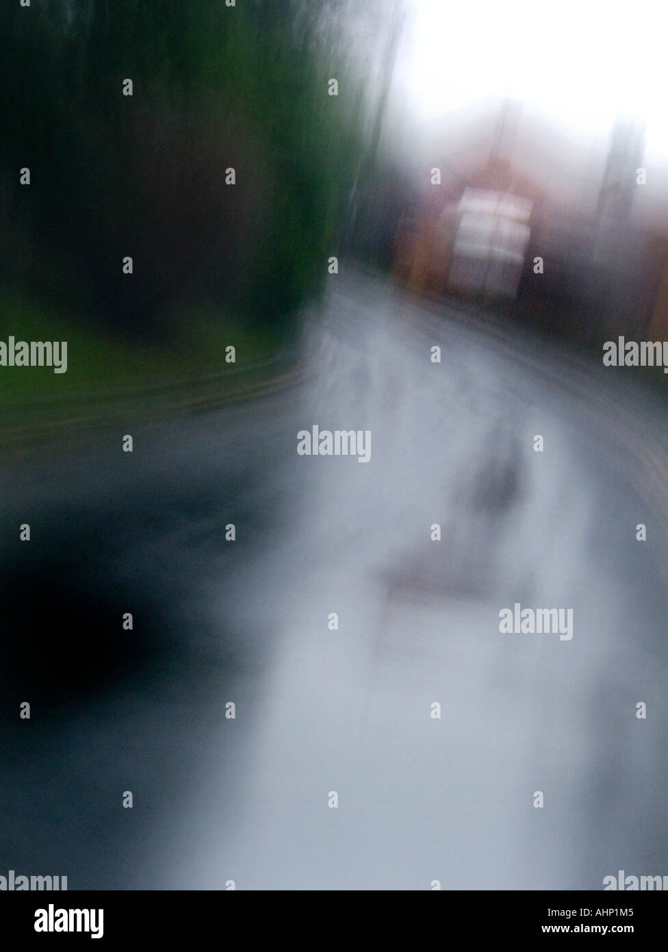 abstract blurred image people in the rain Stock Photo - Alamy