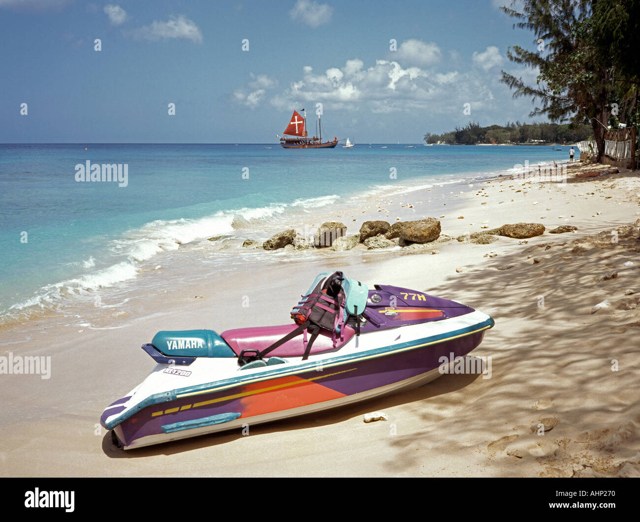 Barbados Holetown public beach Stock Photo - Alamy