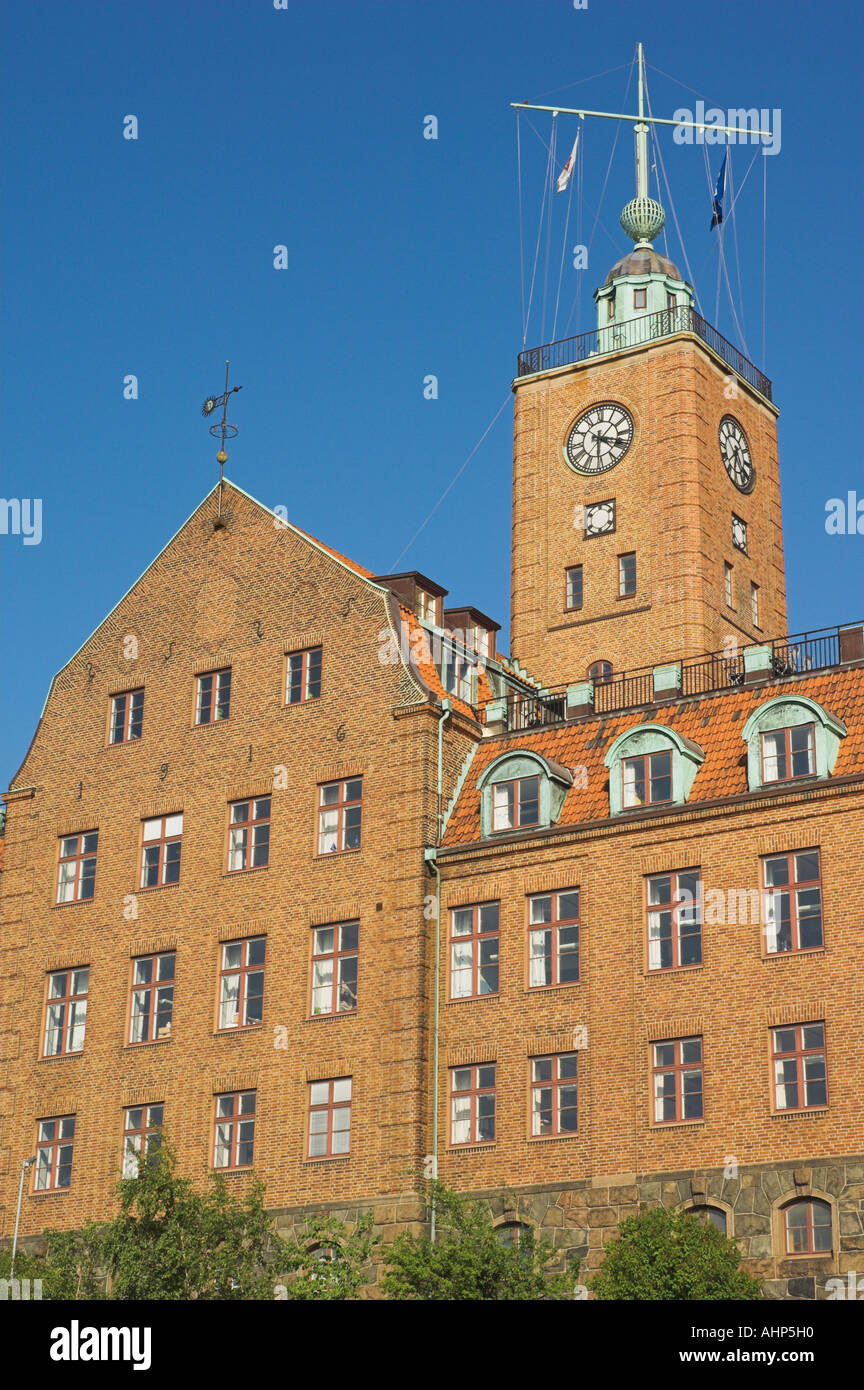 Gothenburg goteborg city centre building on a july summer evening ...