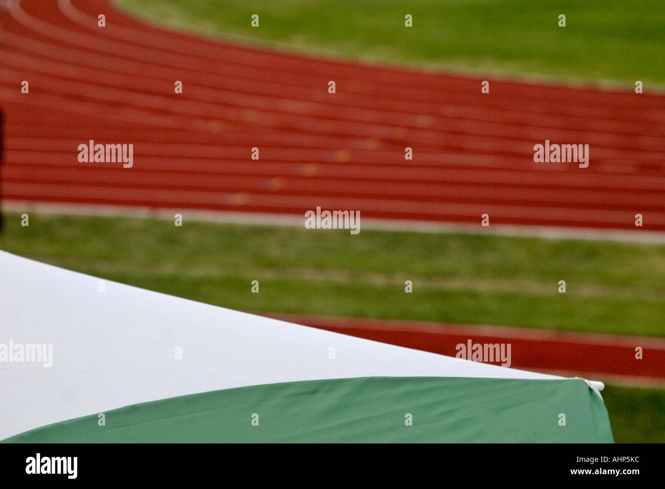 track and field track with tent Stock Photo - Alamy