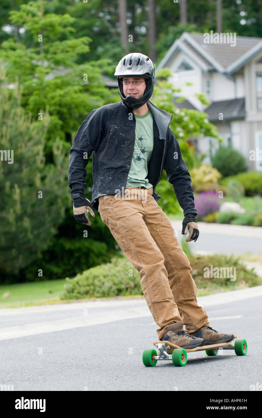 Longboarding near Gordon Point Victoria BC Stock Photo - Alamy