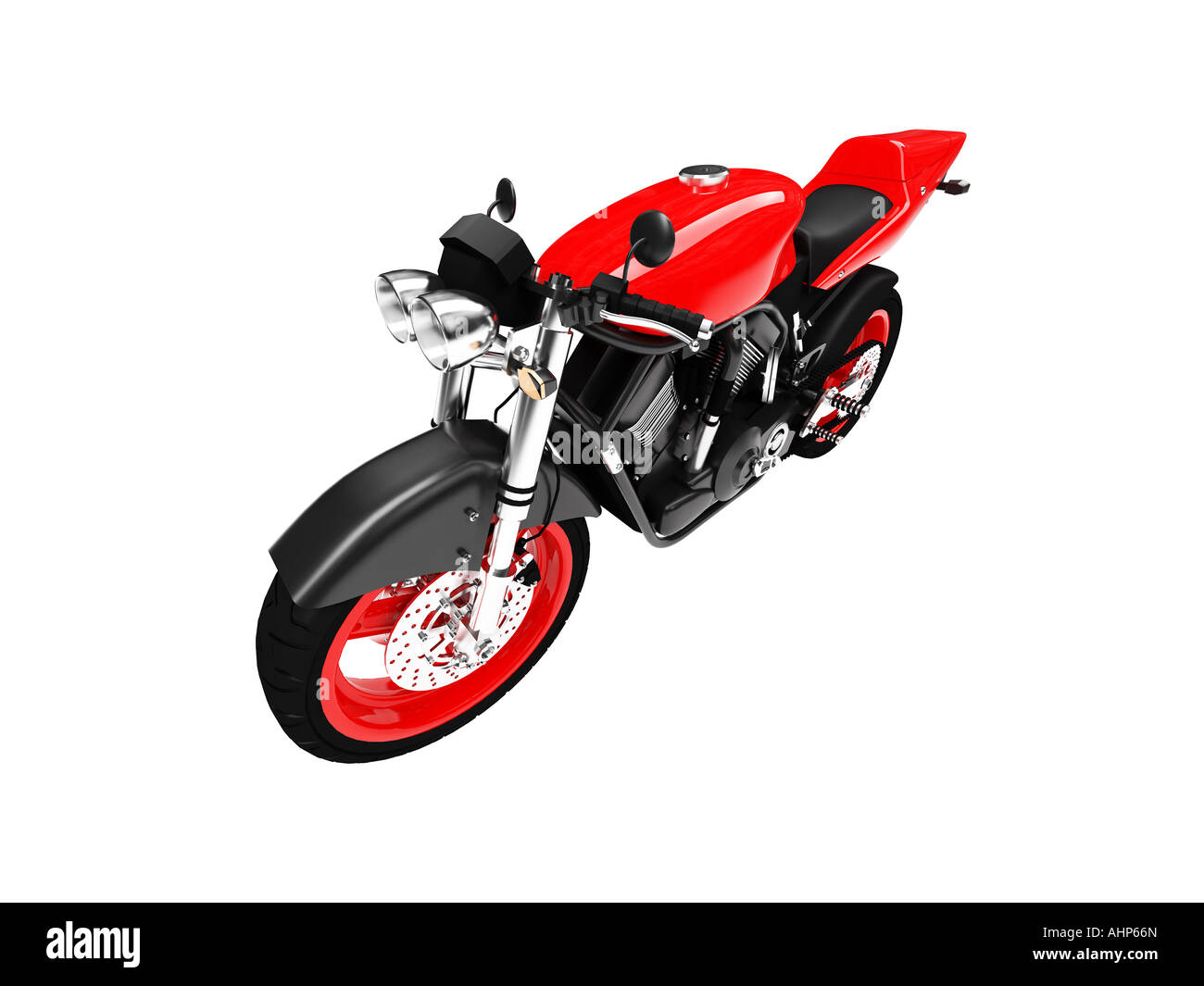 isolated motorcycle on a white background Stock Photo - Alamy