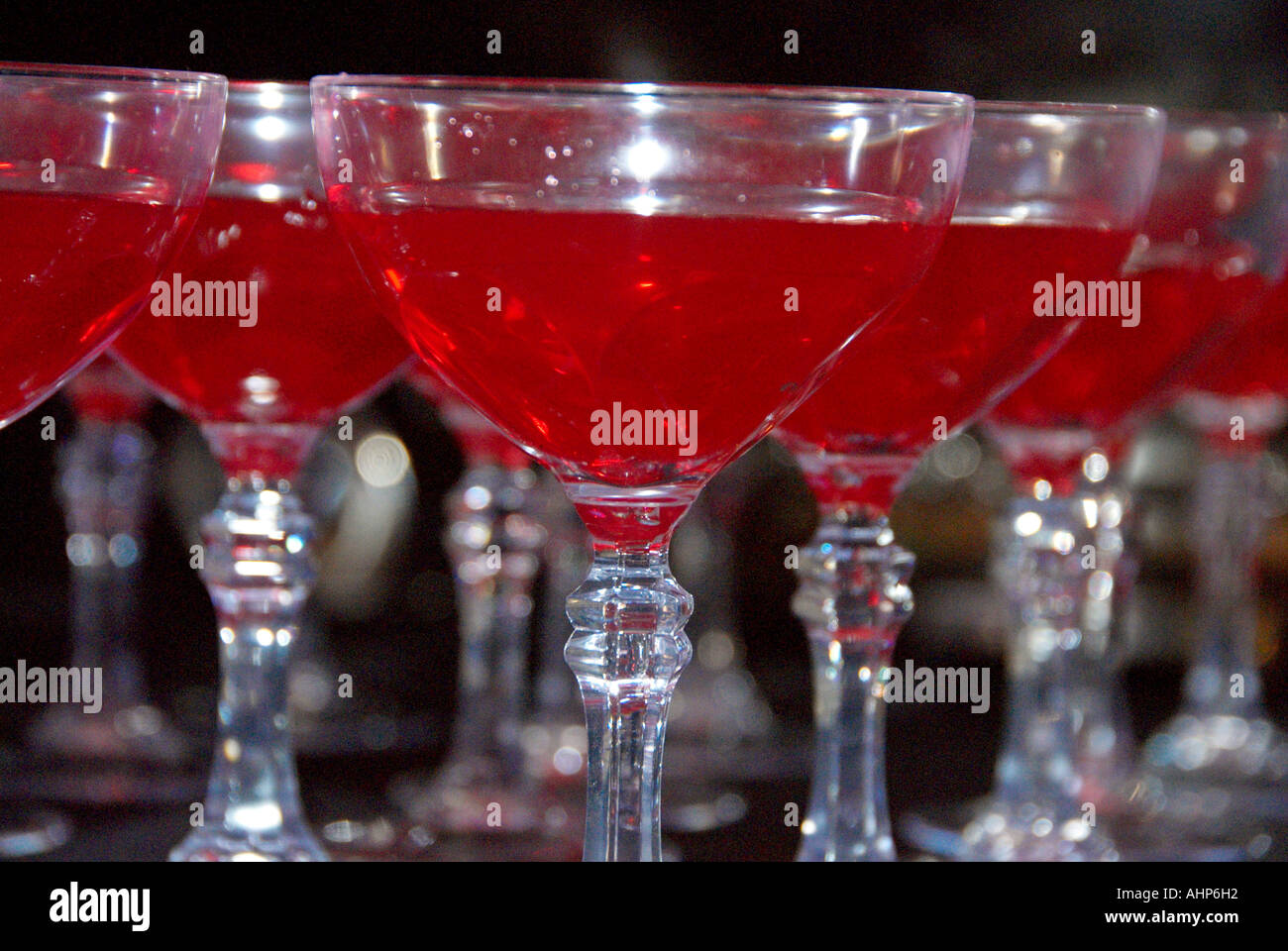 punch glasses lined up Stock Photo - Alamy