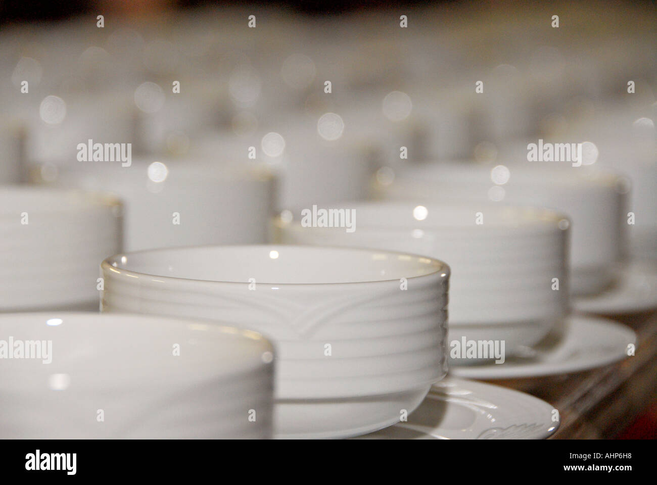 lined up coffee cups Stock Photo - Alamy