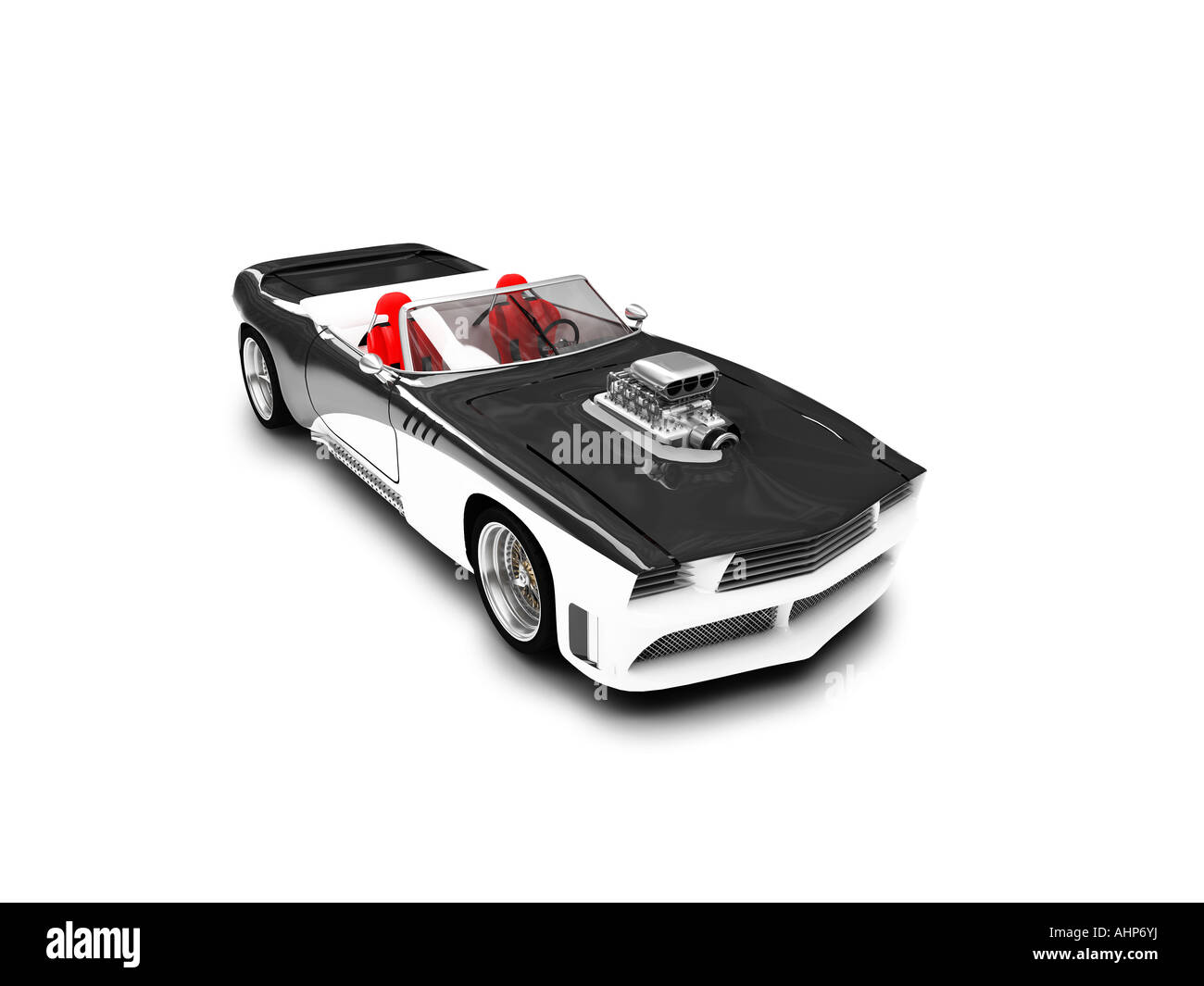 Isolated black car front view Stock Photo - Alamy