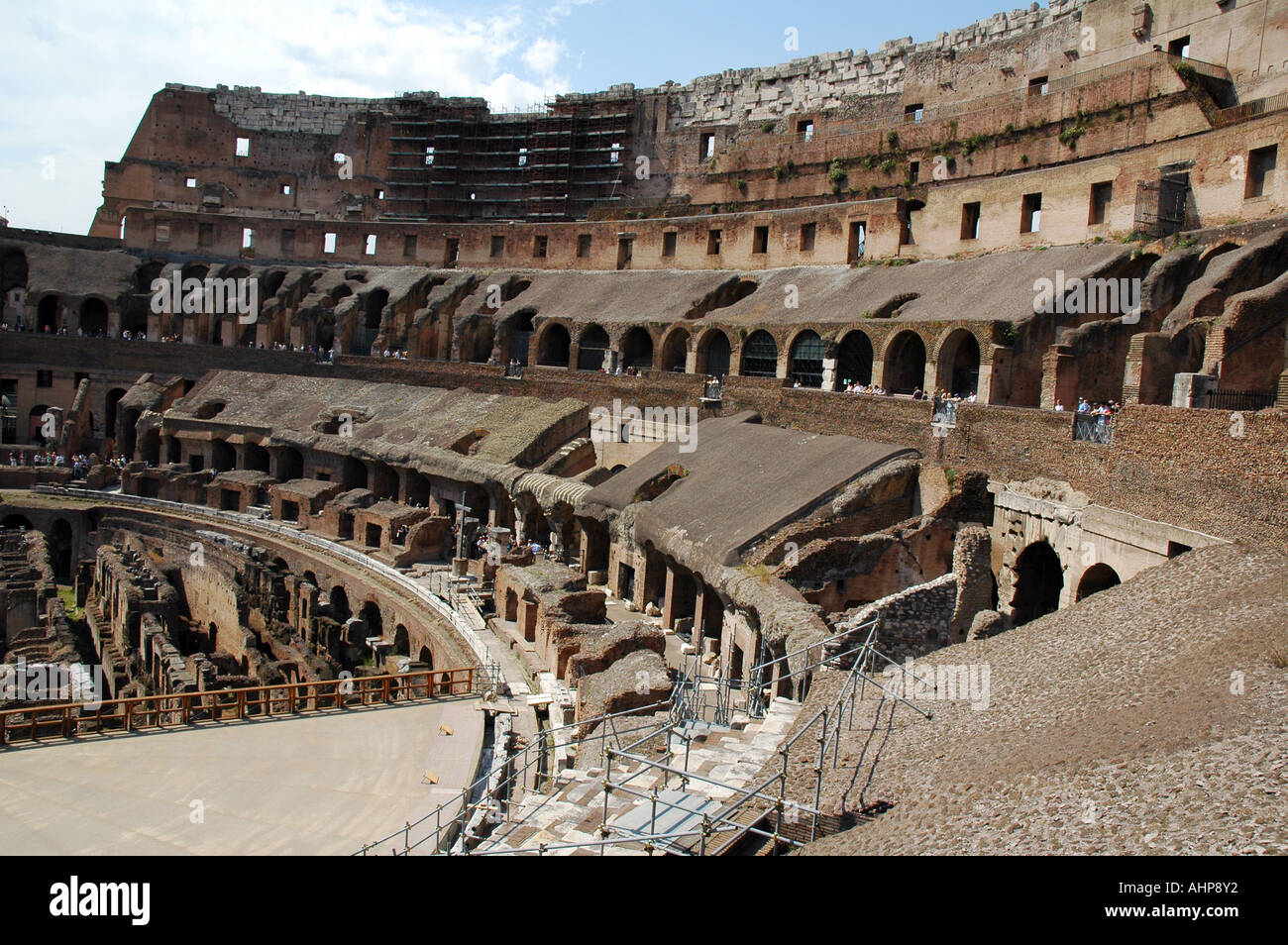 Interior view of the Colosseum, Rome Stock Photo - Alamy
