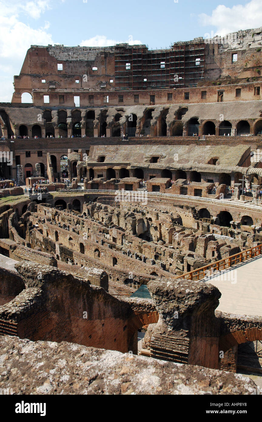 Interior view of the Colosseum, Rome Stock Photo - Alamy